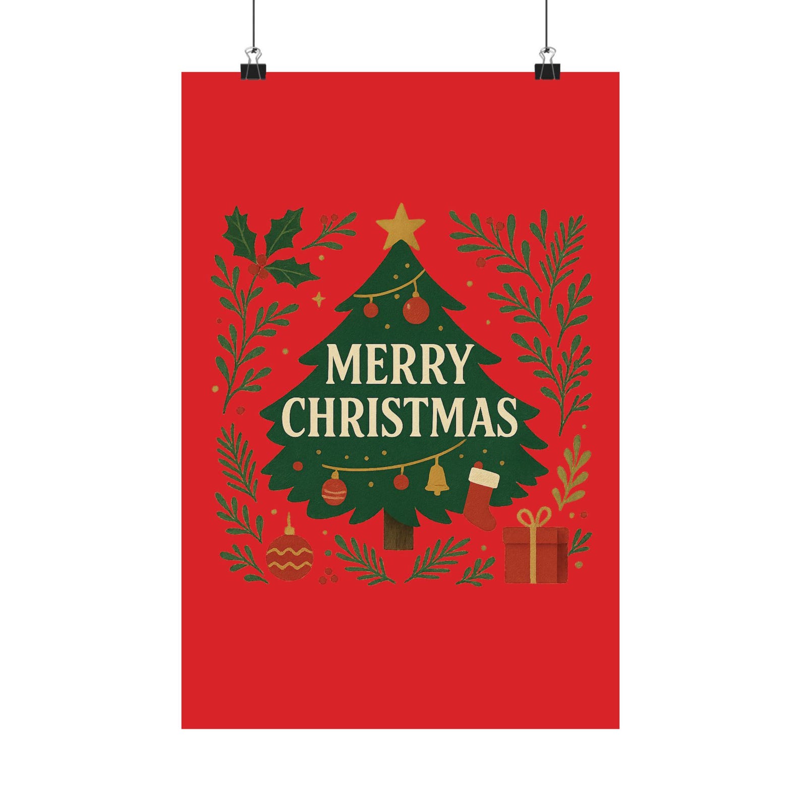 Christmas Matte Poster: Festive Holiday Wall Art - Etsy