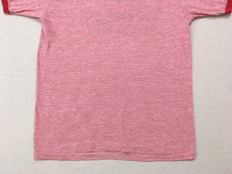 1970's the Loop FM 98 Ringer Tee in Heathered Red - Etsy