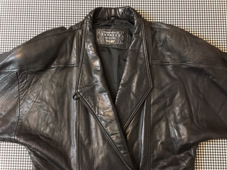 1990's Long Buttery Soft Leather Jacket in Black by | Etsy