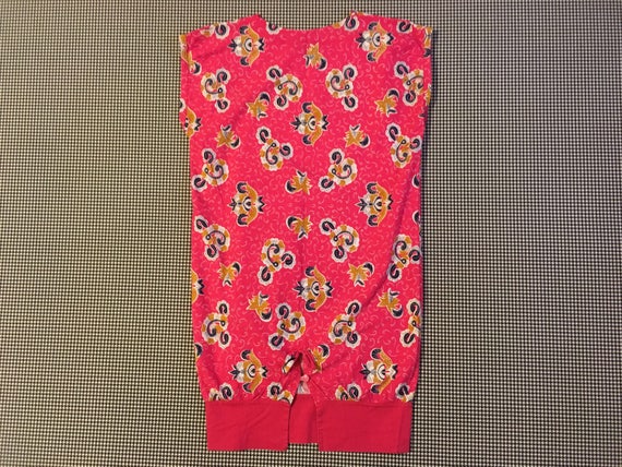 1990's, African print, banded bottom, sack dress, in … - Gem