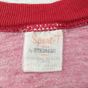 1970's, the Loop, FM 98, Ringer Tee, in Heathered Red, With Red Trim ...
