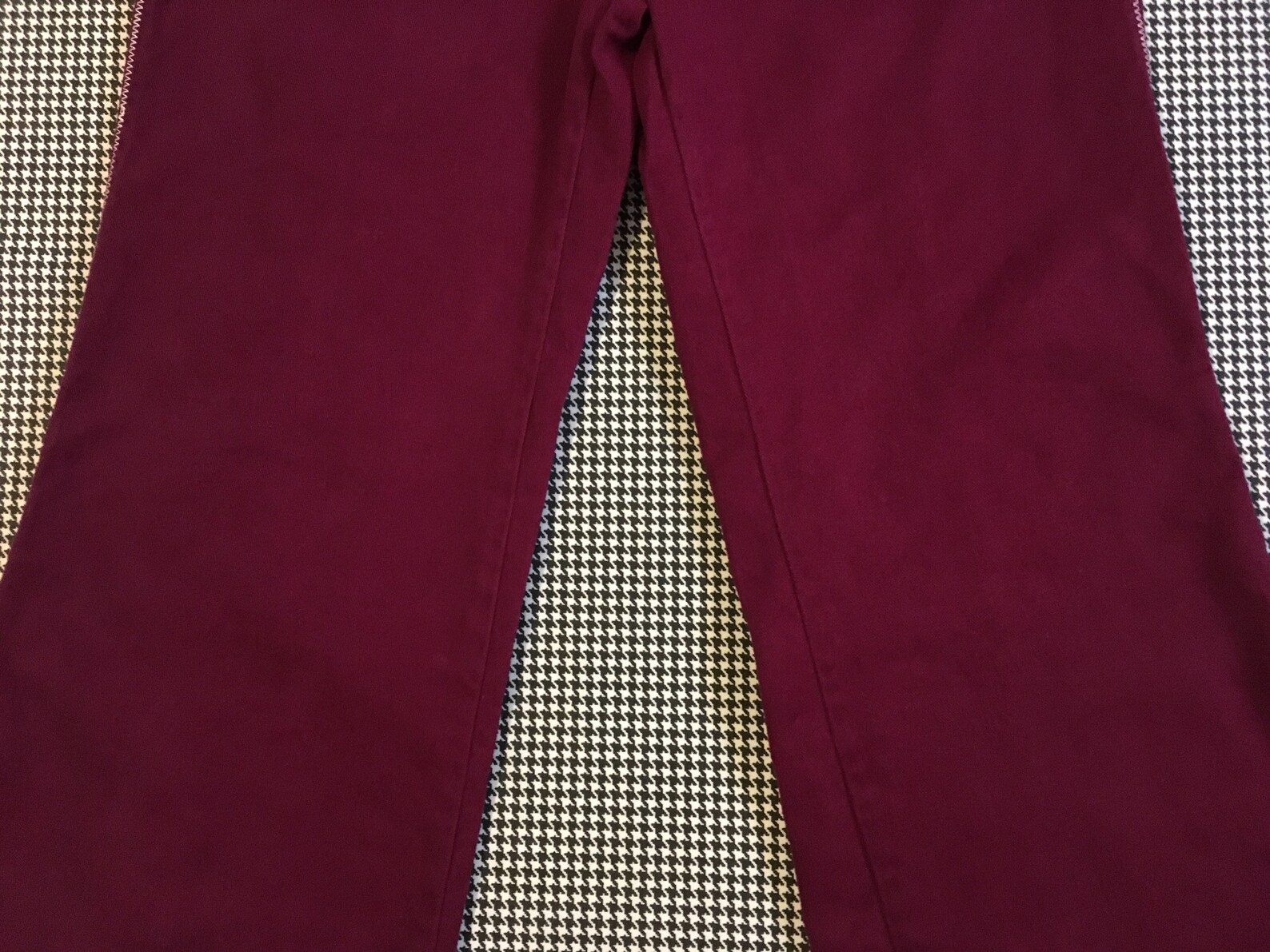 1970's Wide Leg Western Style Pants in Burgundy - Etsy