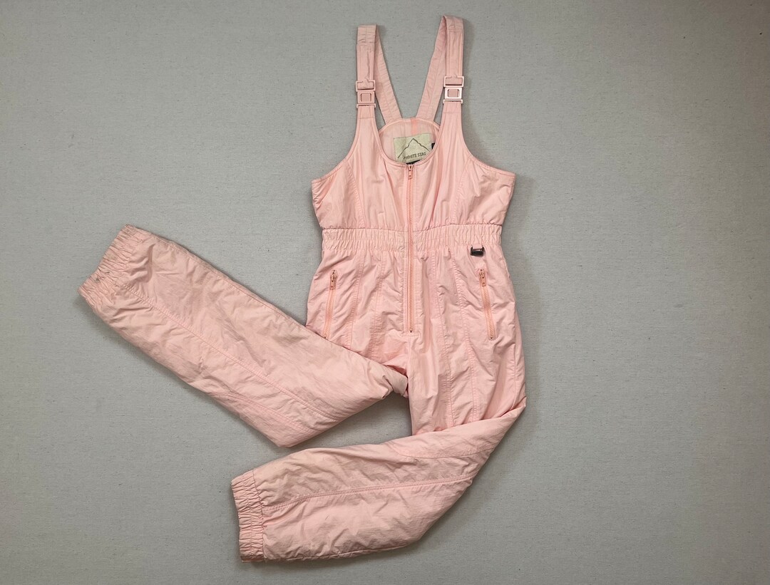 1980's, Puffer, Ski Overalls in Peach by White Stag - Etsy