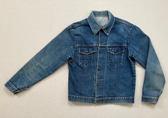 1970's, snap front, denim jacket - Gem