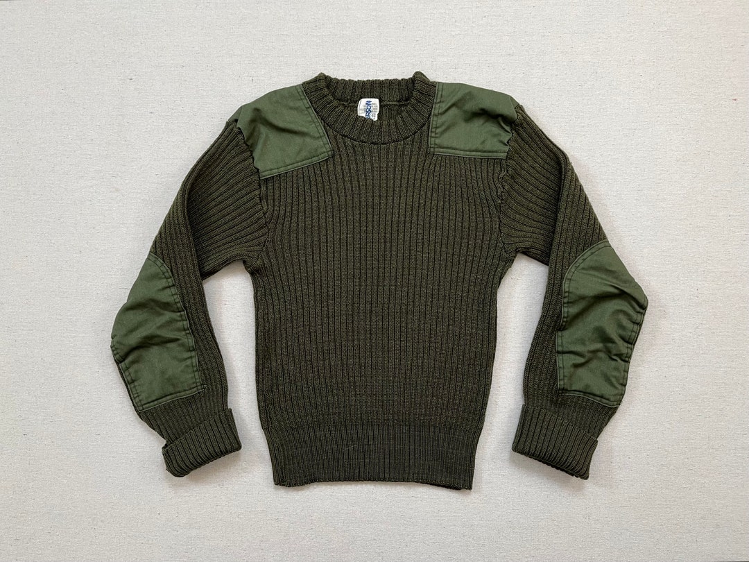 1980's, Wool, Army Sweater in Army Green - Etsy