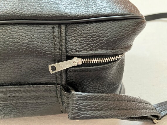 1970's, vinyl, camera bag in black - Gem