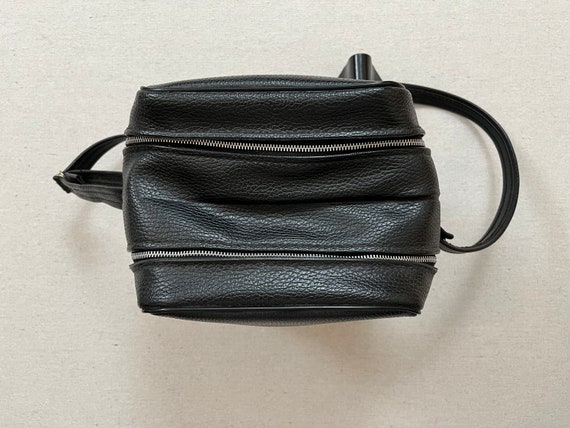 1970's, vinyl, camera bag in black - Gem