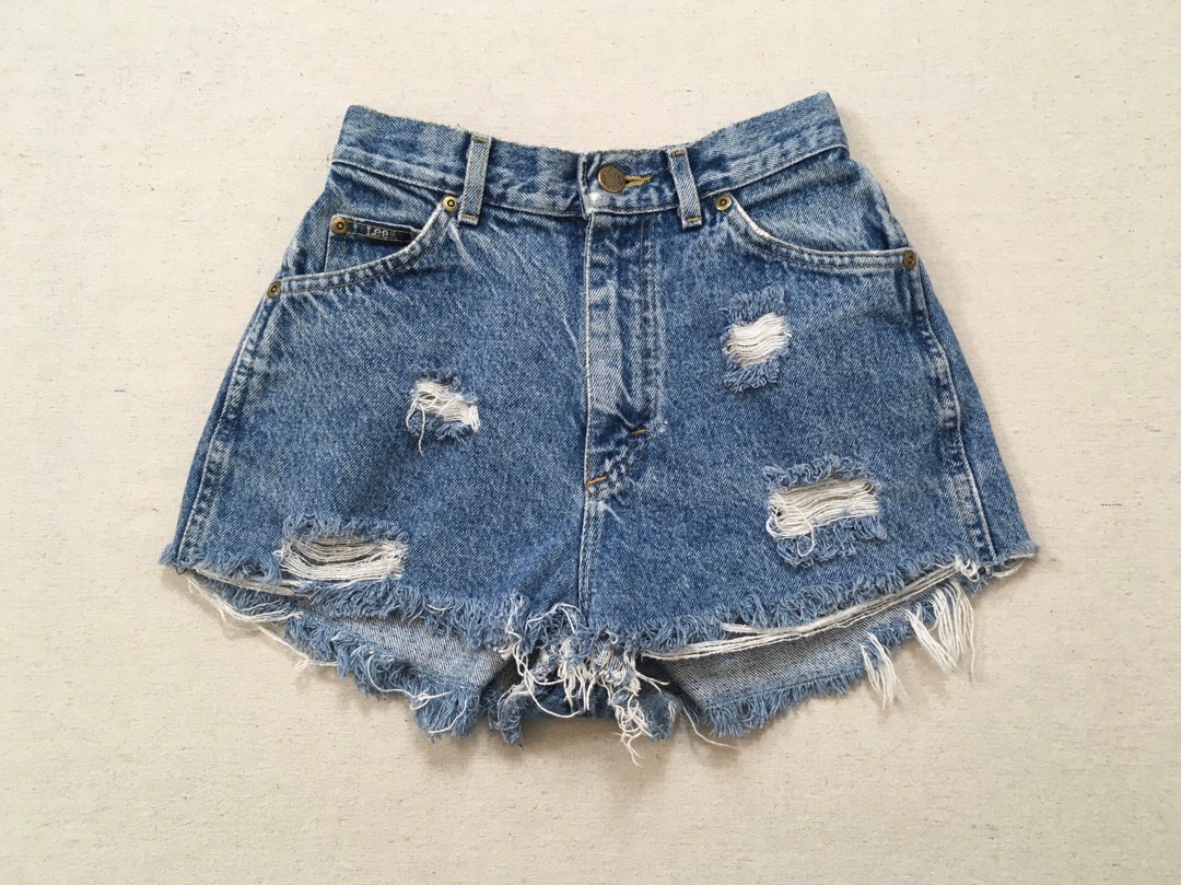 1980's, Holey, Denim, Cut-off Shorts, by Lee - Etsy