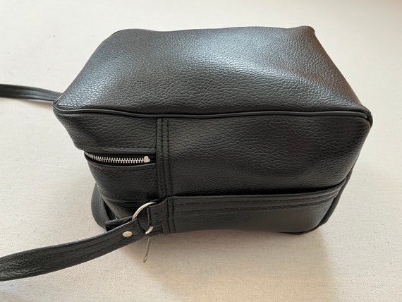 1970's, vinyl, camera bag in black - Gem