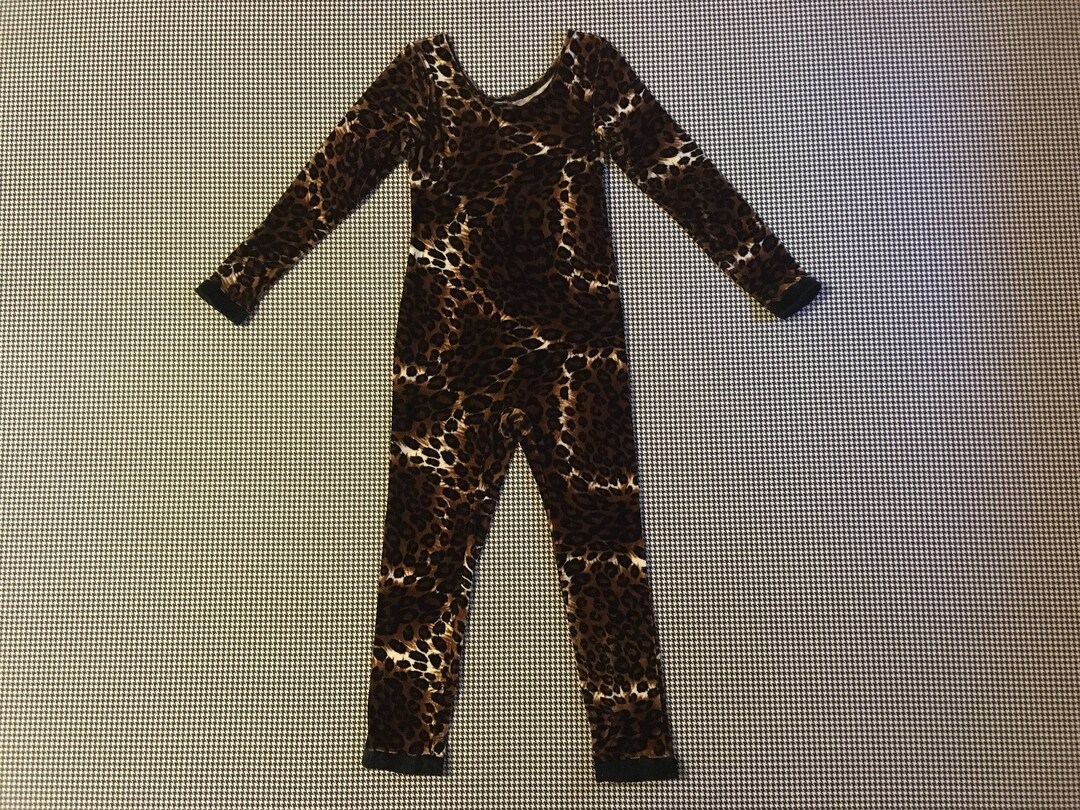 Velour, Leopard Print, Capri Length, Unitard/bodysuit, Women’s Size XS ...