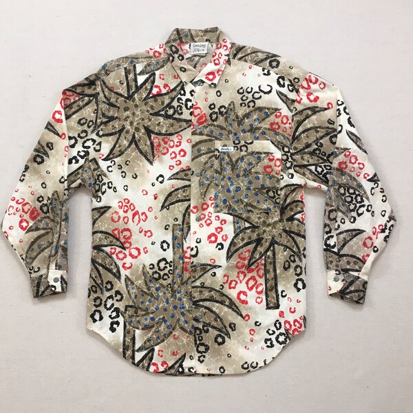 Palm Tree Button up Shirt - Etsy