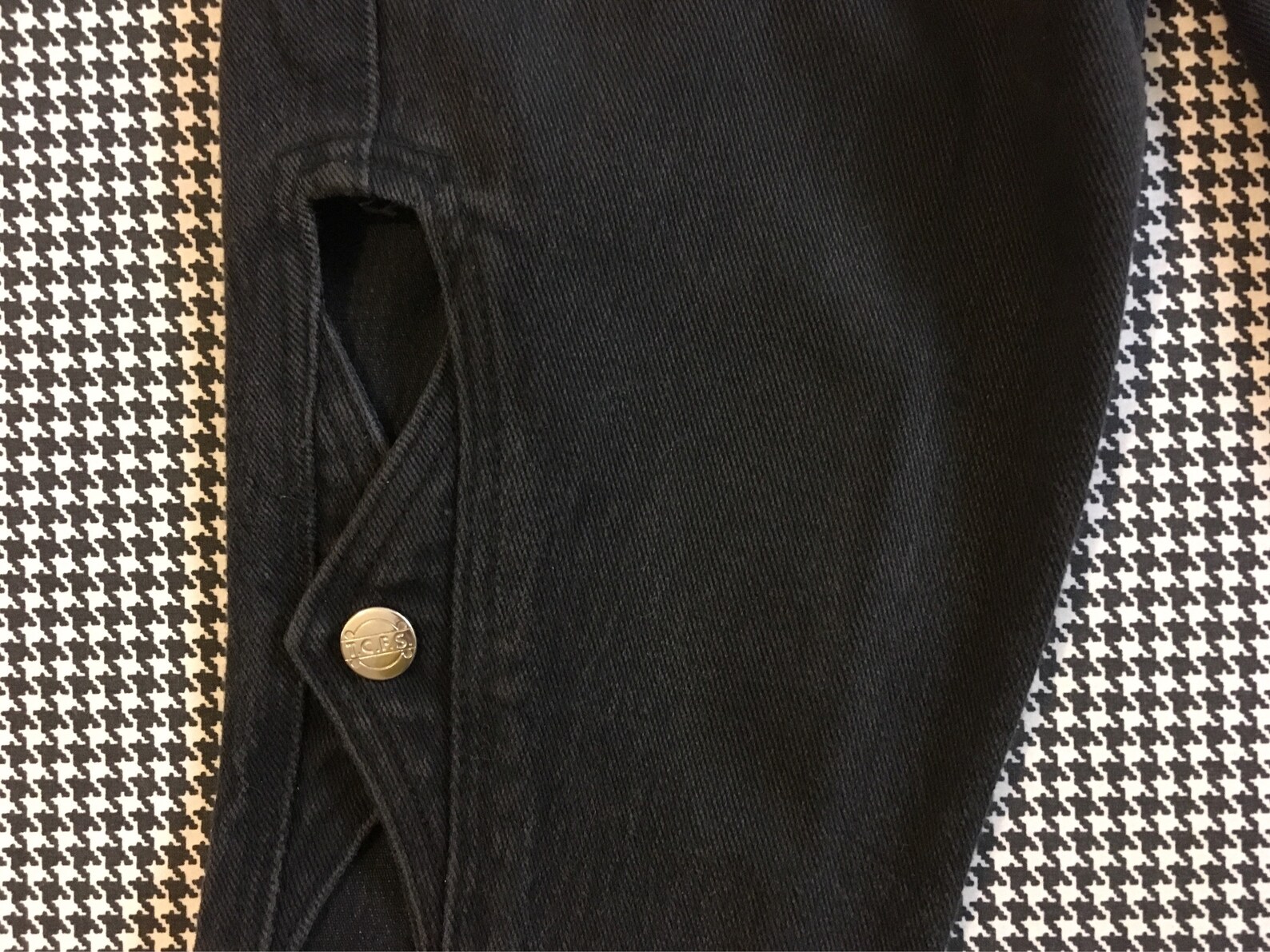 1990's High Waist Snap Leg Jeans With Diamond - Etsy