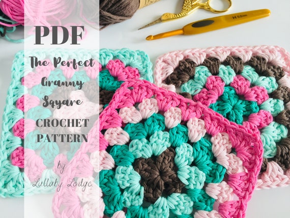 Granny Square Pattern How to Make the Perfect Granny Square | Etsy UK