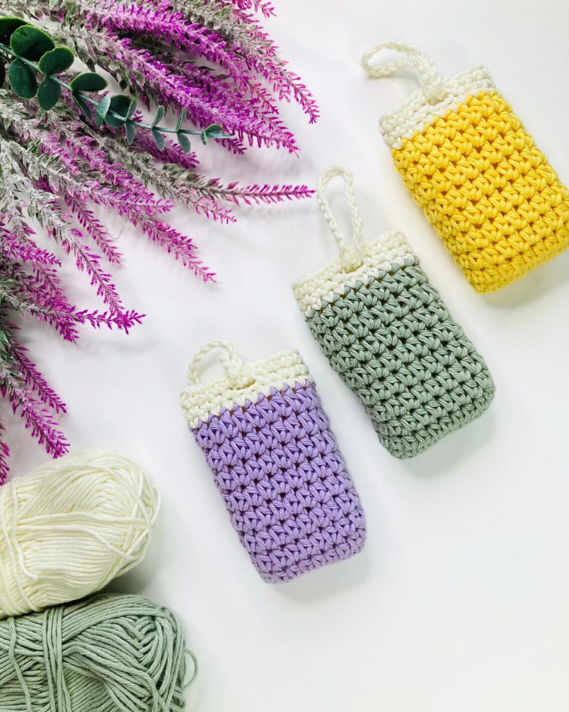 Simple Soap Sack Crochet Pattern & Video Tutorial, Easy Soap Saver Bag ...