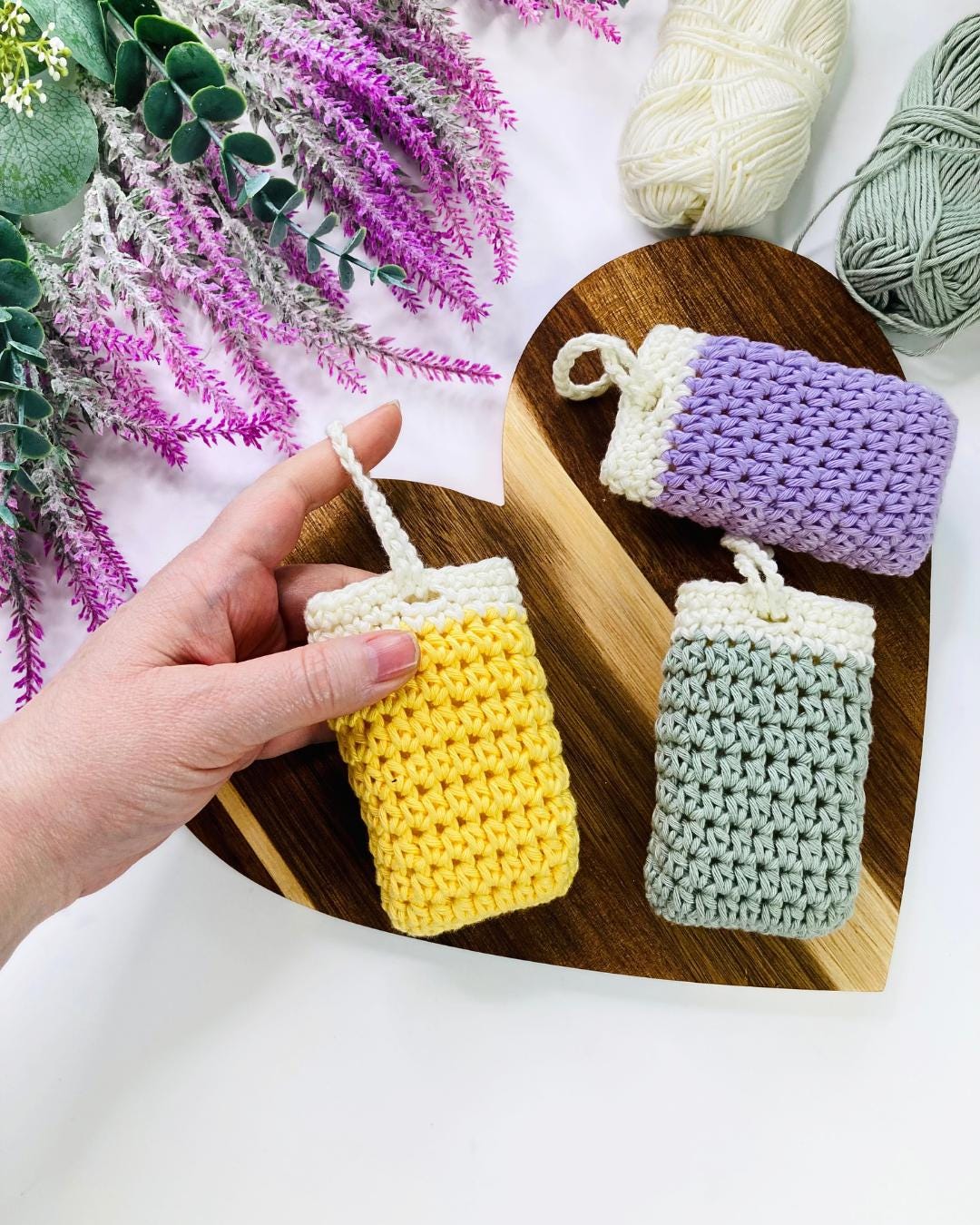 Simple Soap Sack Crochet Pattern & Video Tutorial, Easy Soap Saver Bag ...