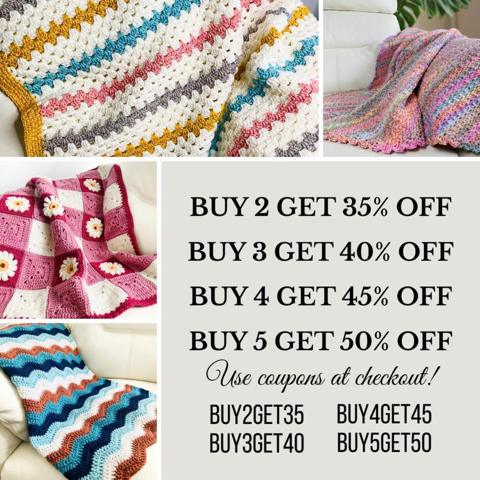 C2C Crochet Baby Blanket Pattern & Video Tutorial: Easy Design Works up ...