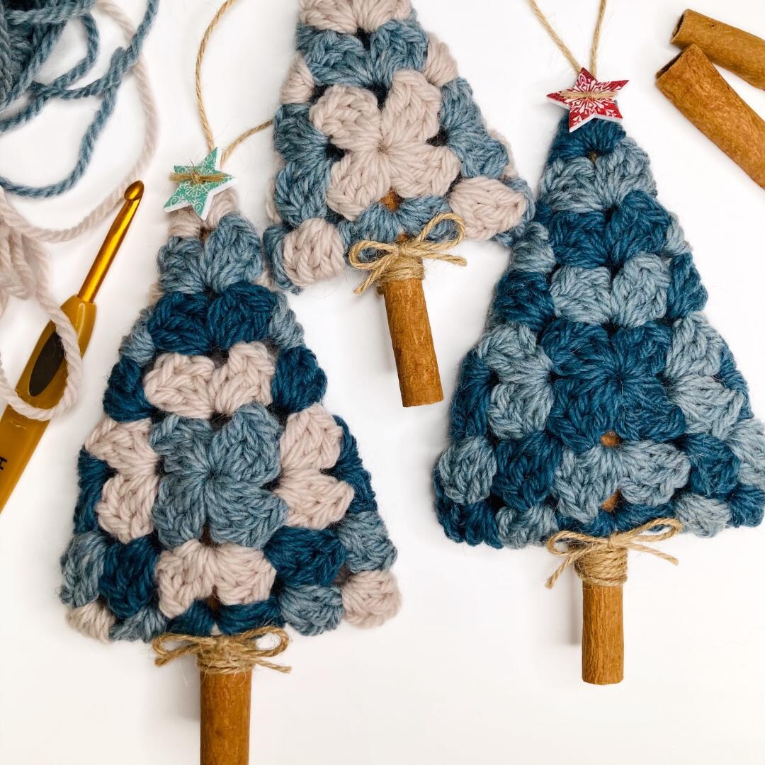 Make Granny Square Christmas Trees With This PDF Crochet Pattern, Add ...