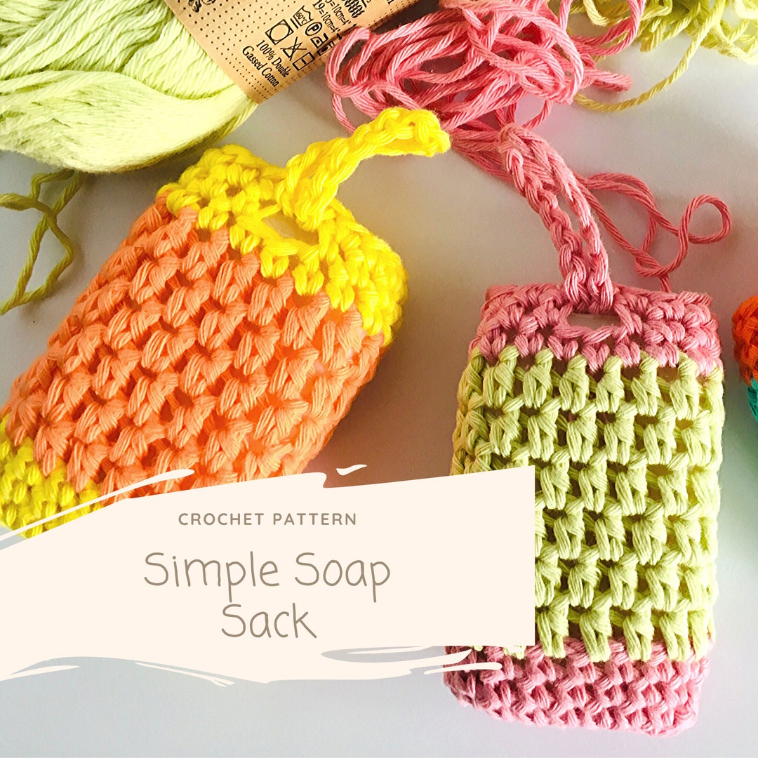 Crochet Soap Sack, Pdf Pattern to Make This Cute Soap Cosy, Digital ...