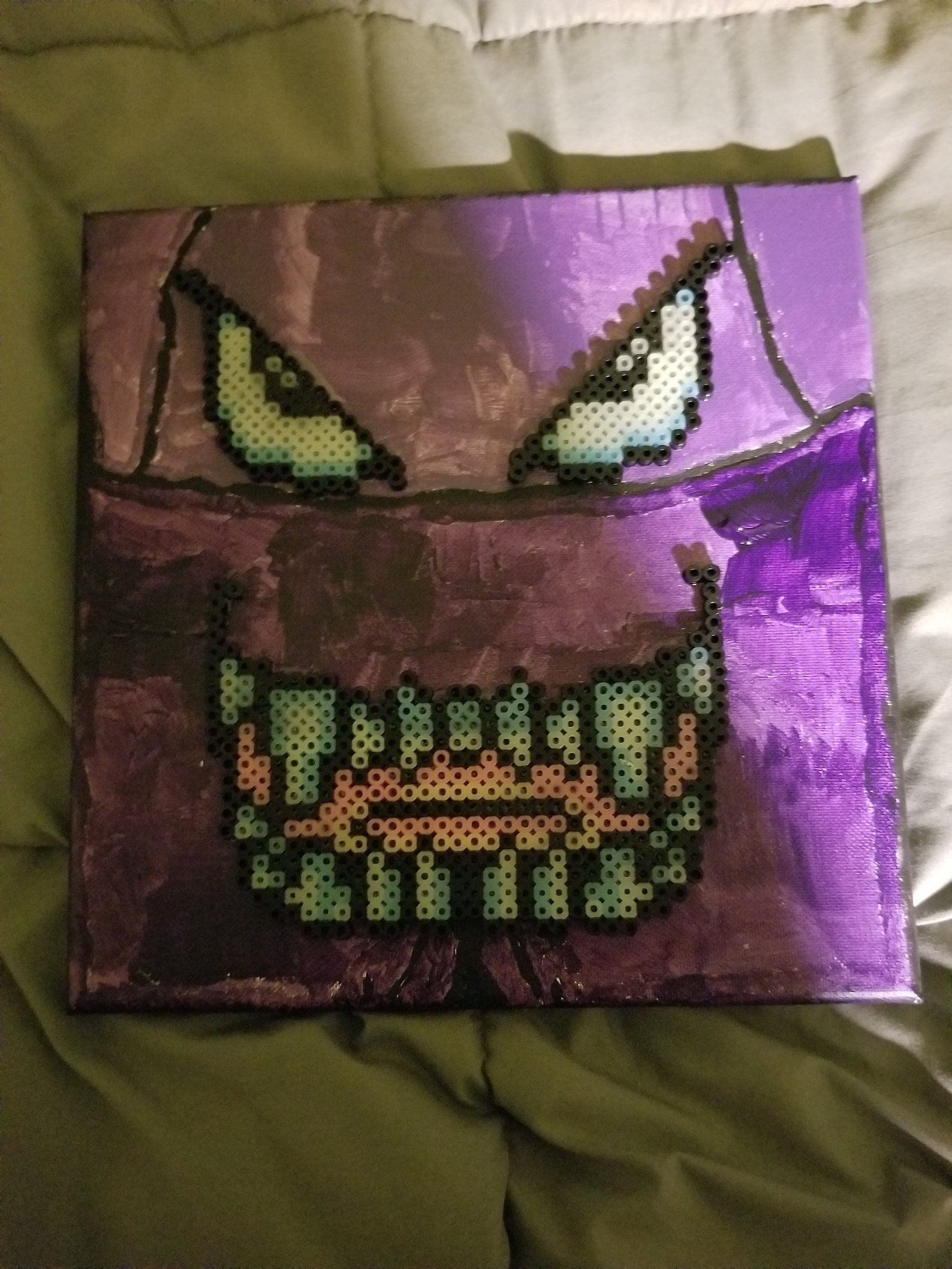 Earthbound Boogey Tent Canvased Perler - Etsy