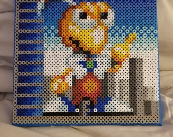 Super Mario Frog Suit Keychained Perler Sprite - Etsy
