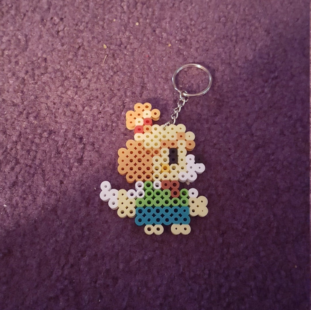 Animal Crossing Isabelle Keychain Perler - Etsy