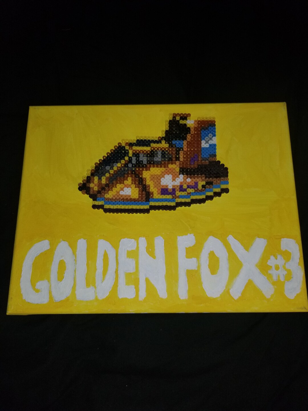 F-zero Golden Fox Canvased Perler - Etsy