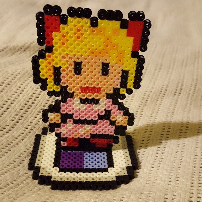 Standing Earthbound Paula Perler Sprite - Etsy