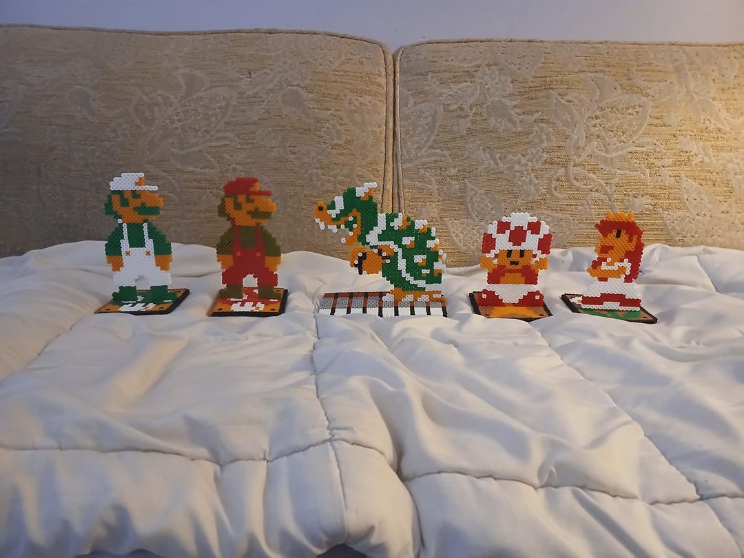 Super Mario Perler Standees - Etsy