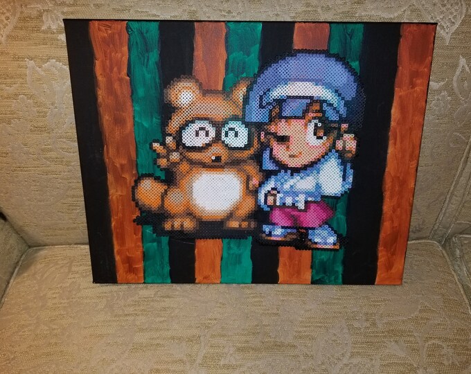 Pocky and Rocky Canvased Perler - Etsy