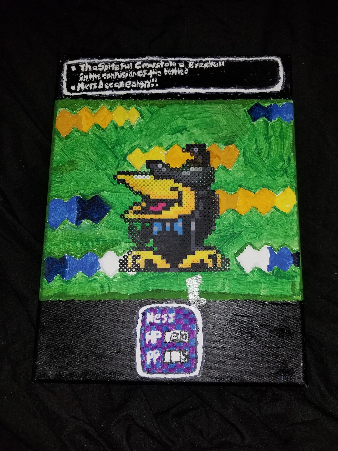 Earthbound Spiteful Crow Canvased Perler - Etsy