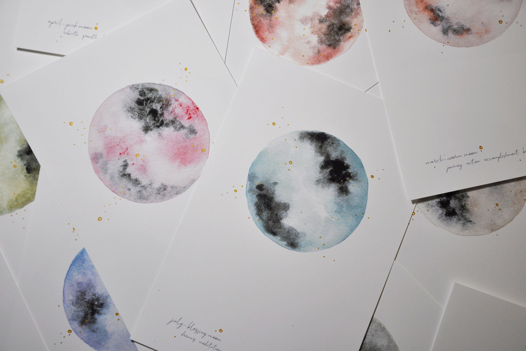 Personalize Full Moon Print Custom Birth Month Print Moon | Etsy