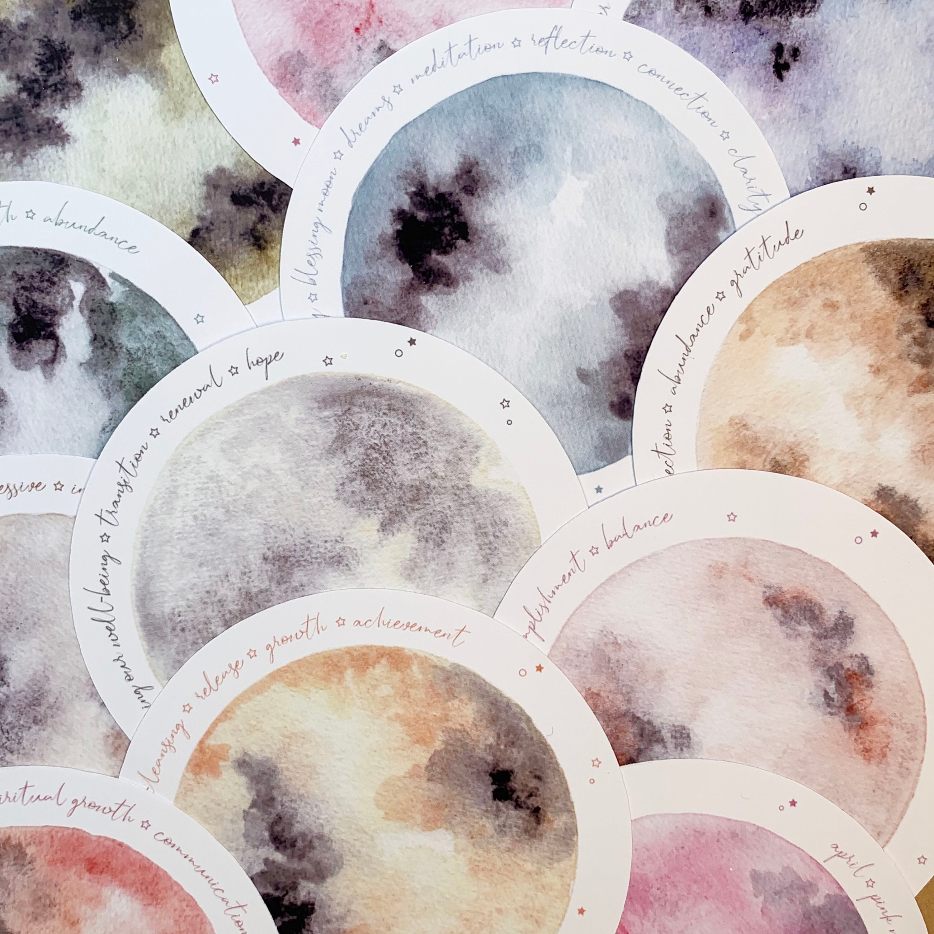 August Full Moon Vinyl Sticker August Sticker August Moon - Etsy