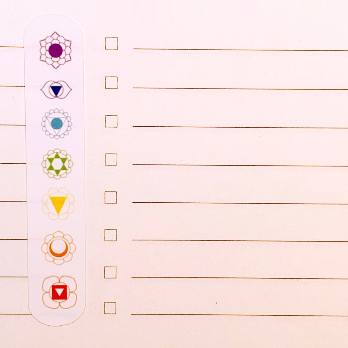 Chakra Stickers Glossy Chakra Stickers Rainbow Stickers - Etsy