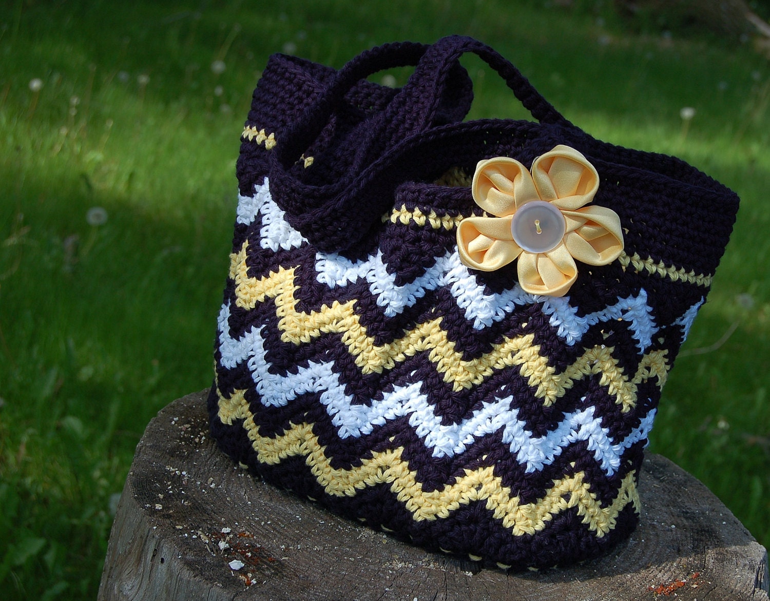 Crochet Pattern: chasing Chevrons Shoulder Bag / - Etsy