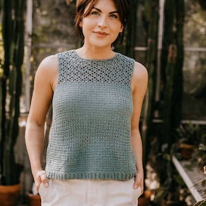Summer Crochet Top Pattern, Chantilly Crochet Summer Top, Crochet Lace ...