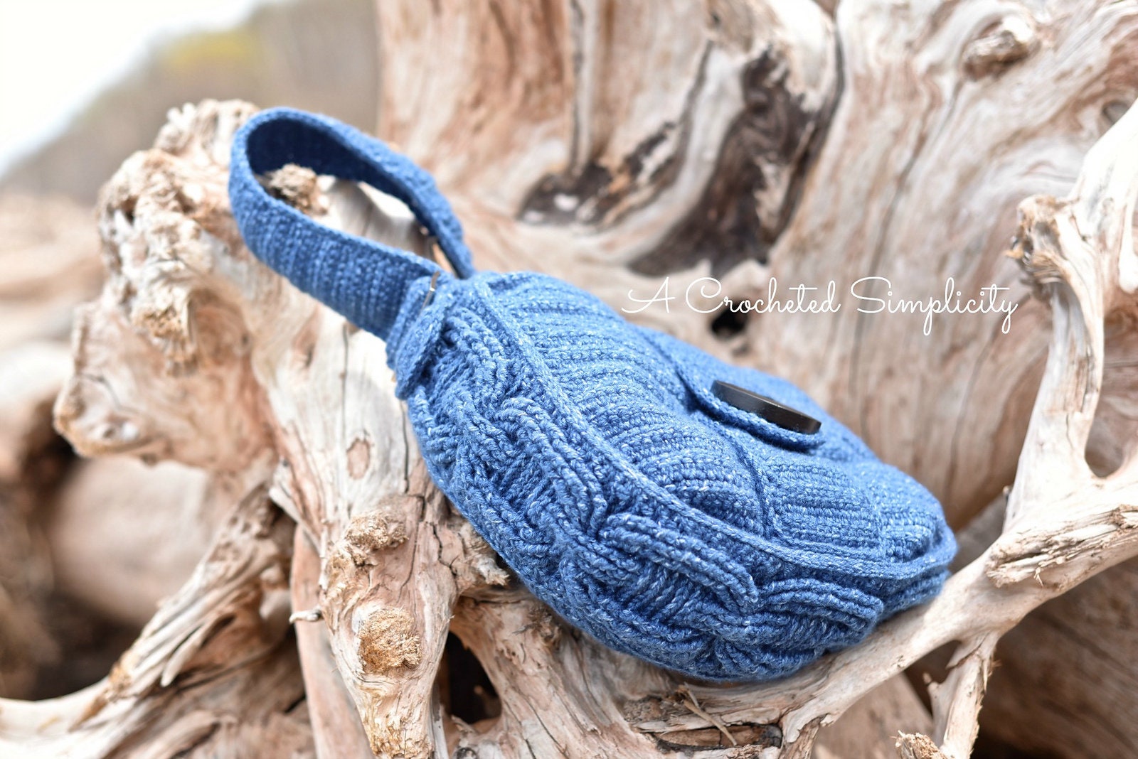 Crochet Bag Pattern, Crochet Cable Bag Pattern, Chain Link Cable Bag ...