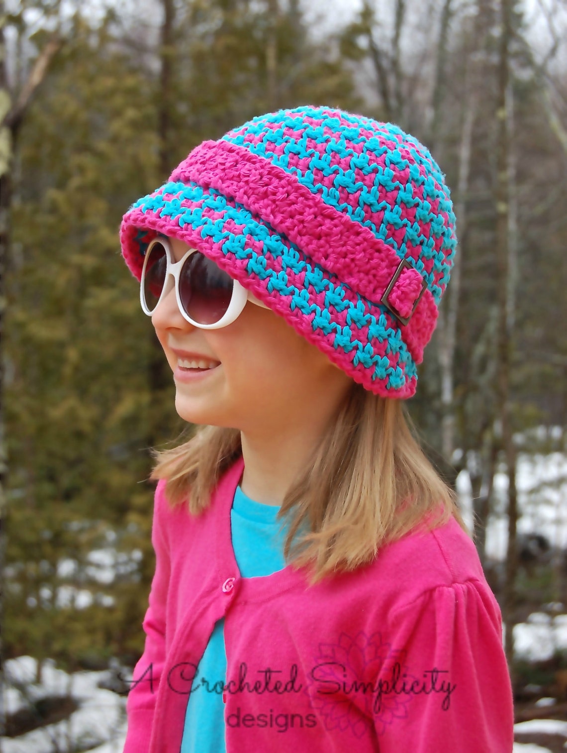 Crochet Pattern: Houndstooth Cloche Hat Permission to Sell - Etsy