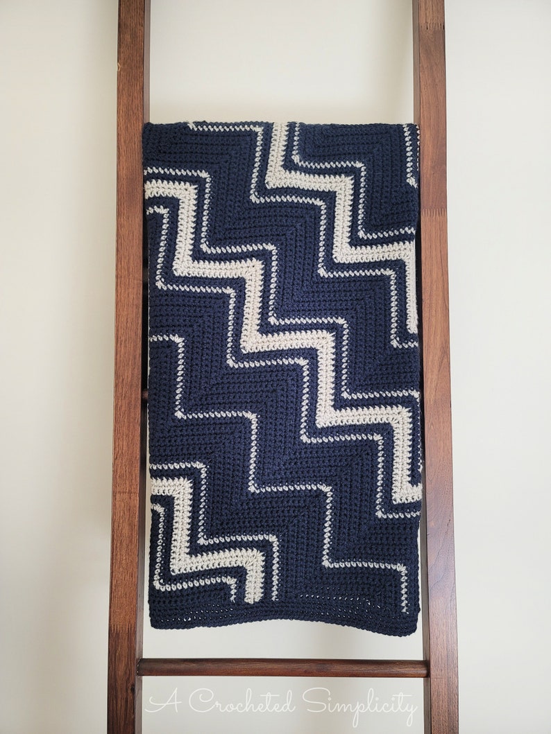 PDF Crochet Pattern: Diagonal Chevron Blanket Crochet C2C - Etsy