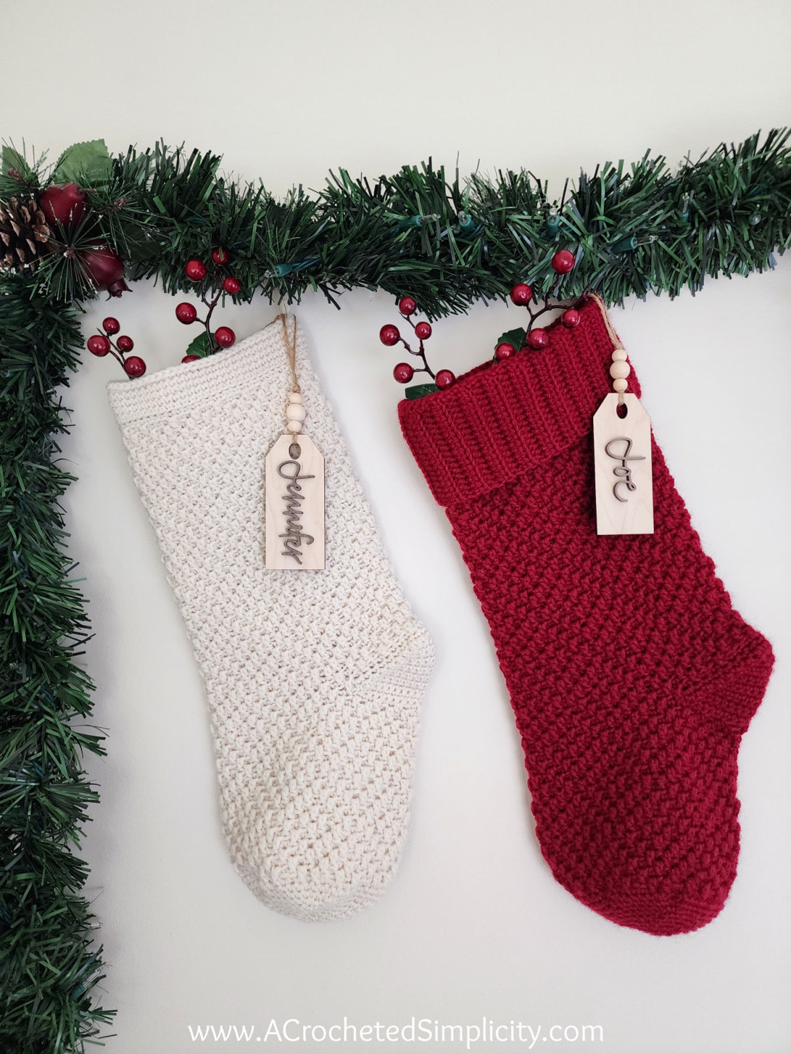 CROCHET PATTERN: Crochet Stocking Pattern | Crochet Christmas Stocking ...