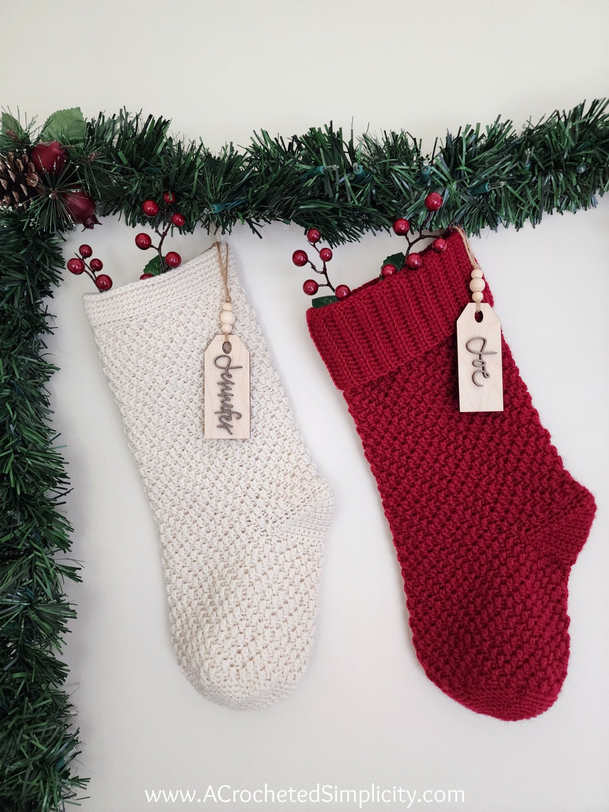 CROCHET PATTERN: Crochet Stocking Pattern | Crochet Christmas Stocking ...