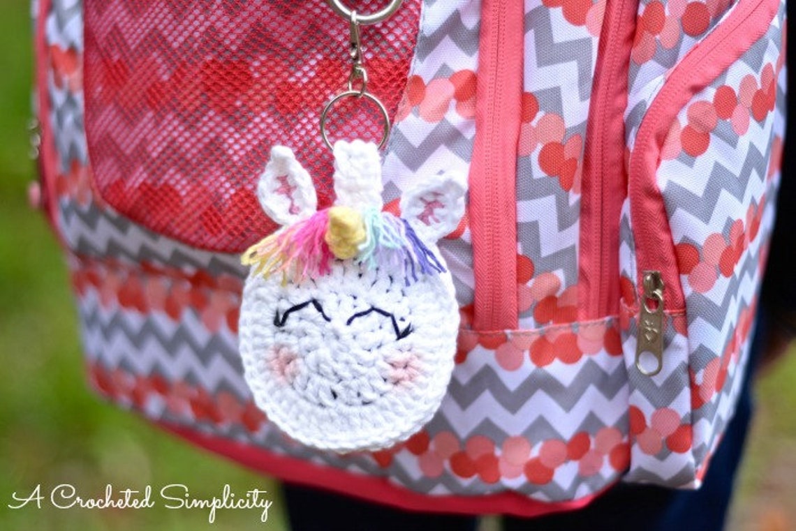 Crochet Pattern: Unicorn Earbud Holder Chapstick Holder | Etsy