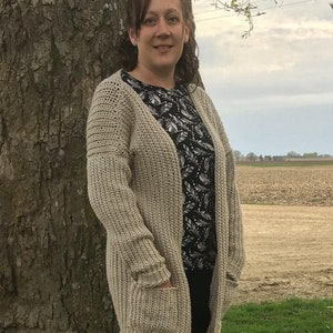 The Everyday Cardigan PDF DIGITAL DOWNLOAD Crochet Pattern, Women's ...