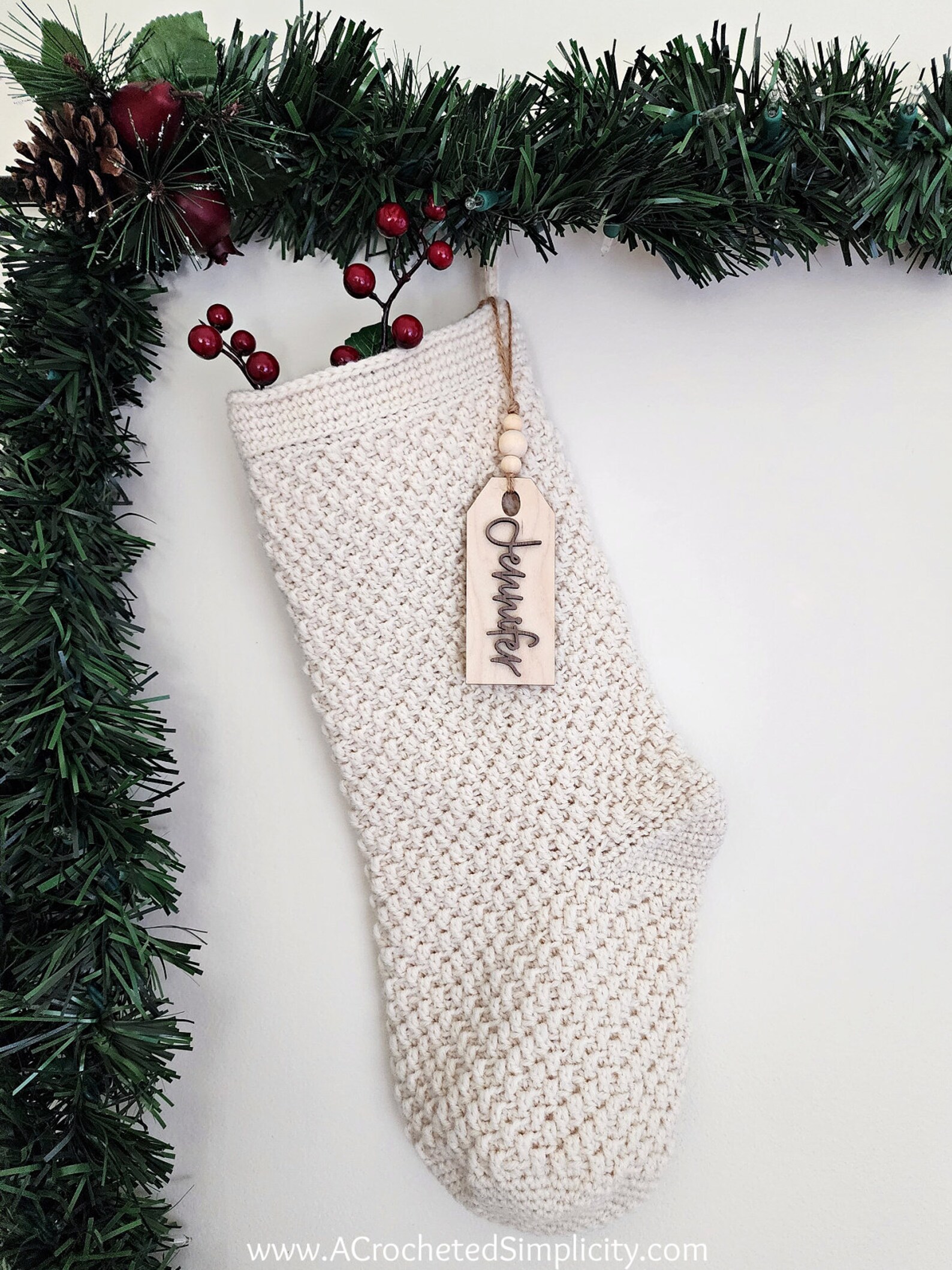 CROCHET PATTERN: Crochet Stocking Pattern | Crochet Christmas Stocking ...
