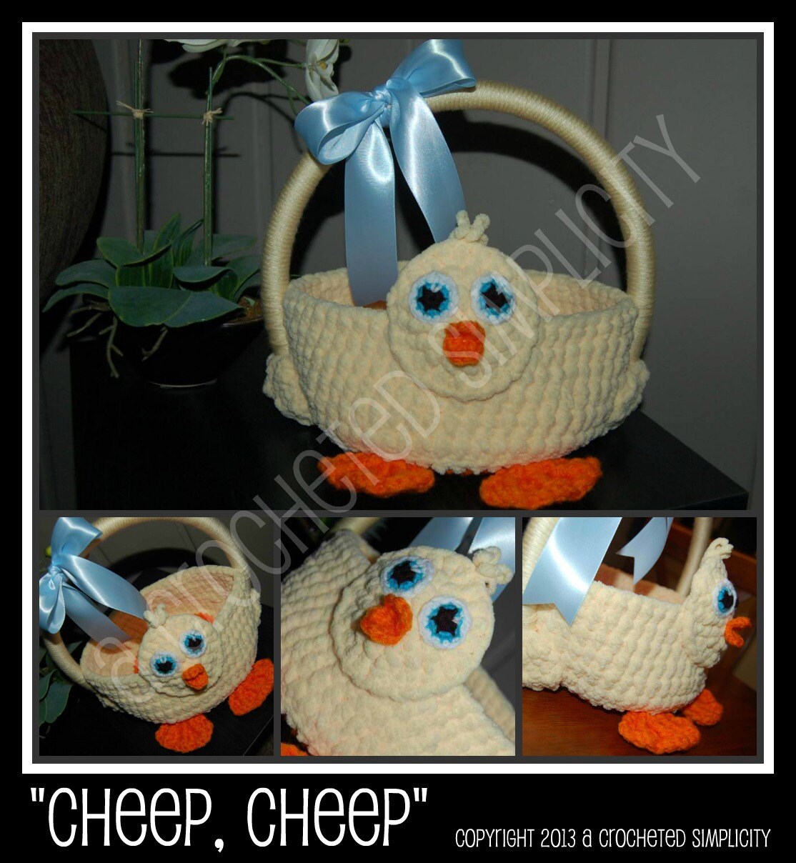 Crochet Pattern: Little Chick Easter Basket, Permission to Sell ...