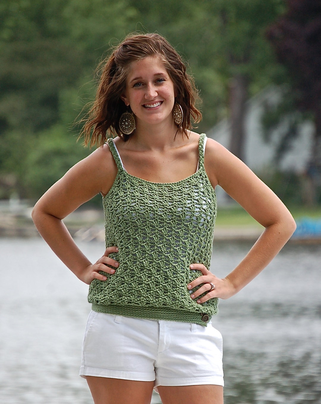 Crochet Tank Top Pattern | Lakeshore Women's Crochet Top | Size ...