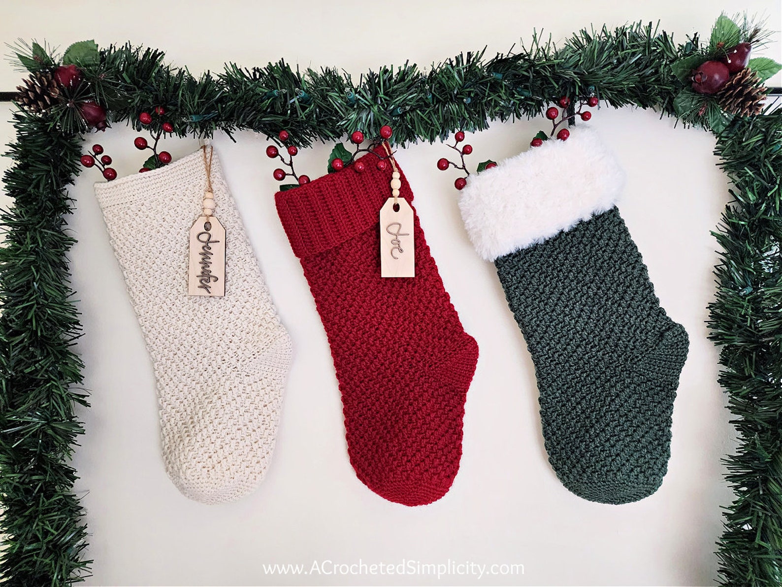 CROCHET PATTERN: Crochet Stocking Pattern | Crochet Christmas Stocking ...