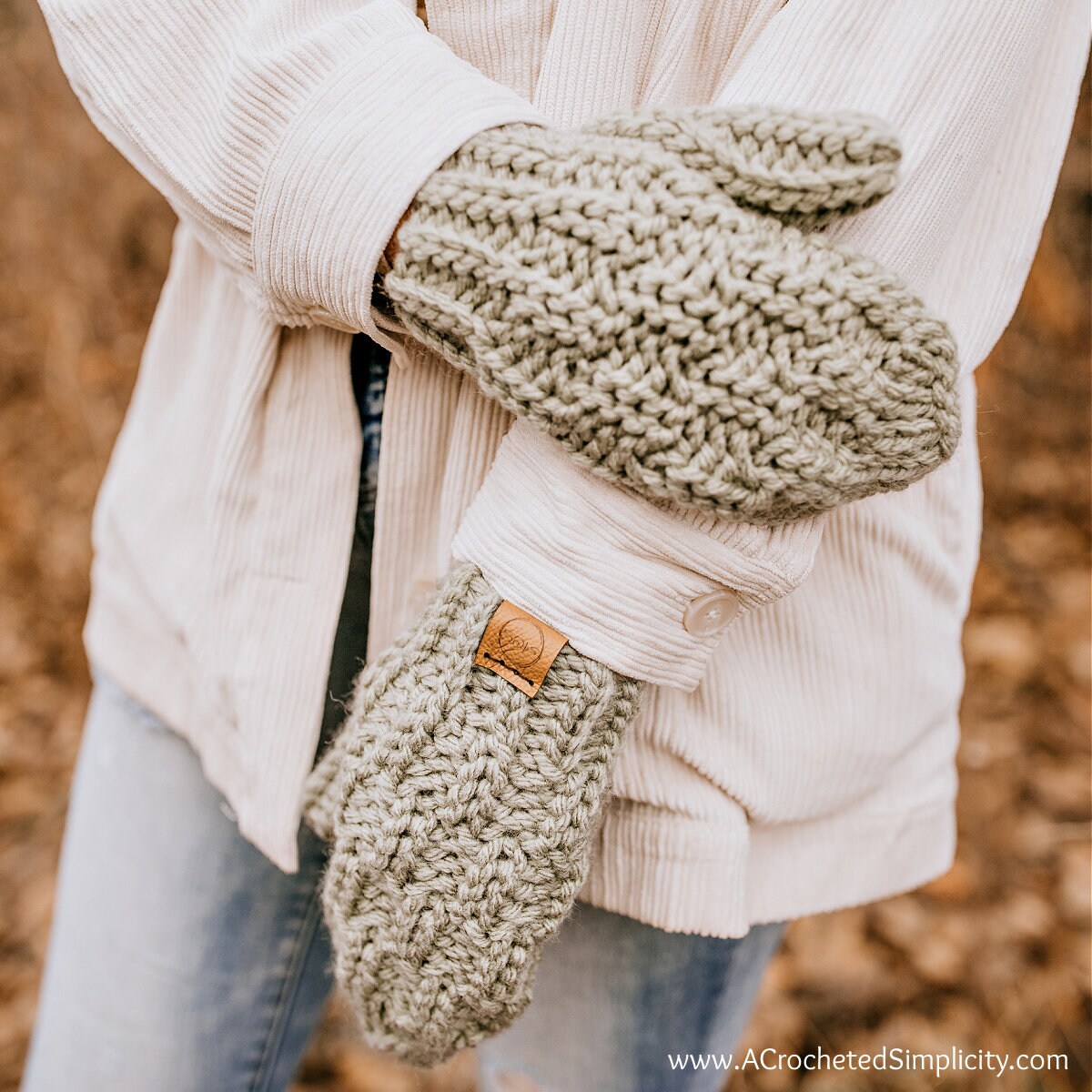 Crochet Mitten Pattern | Frosty Air Crochet Mittens | Winter Mittens ...