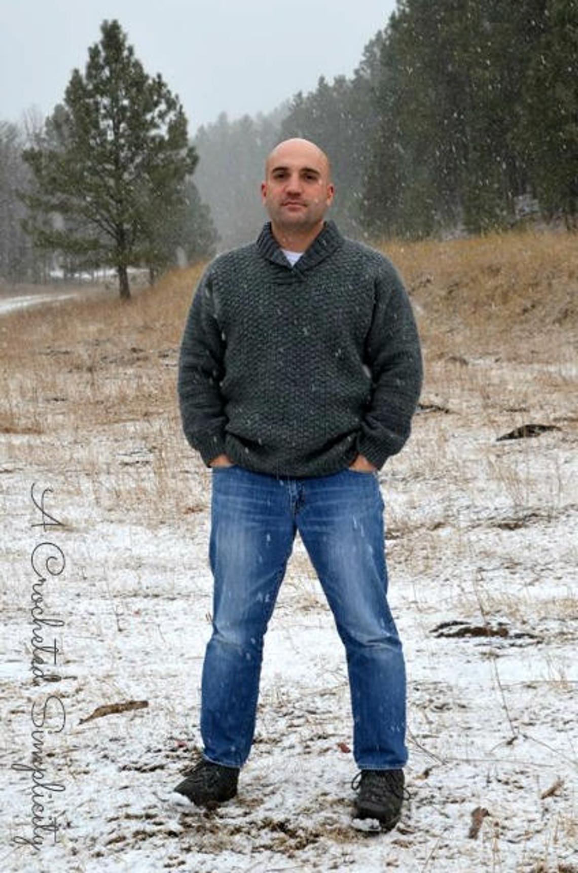 PDF Crochet Pattern: the WULF Men's Pullover Mens Crochet - Etsy