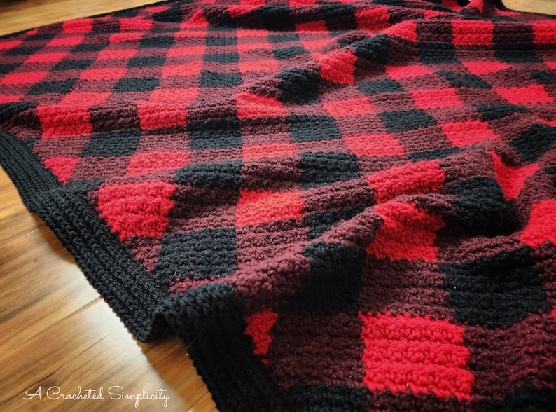 Crochet C2C Blanket Pattern C2C Crochet Buffalo Plaid - Etsy