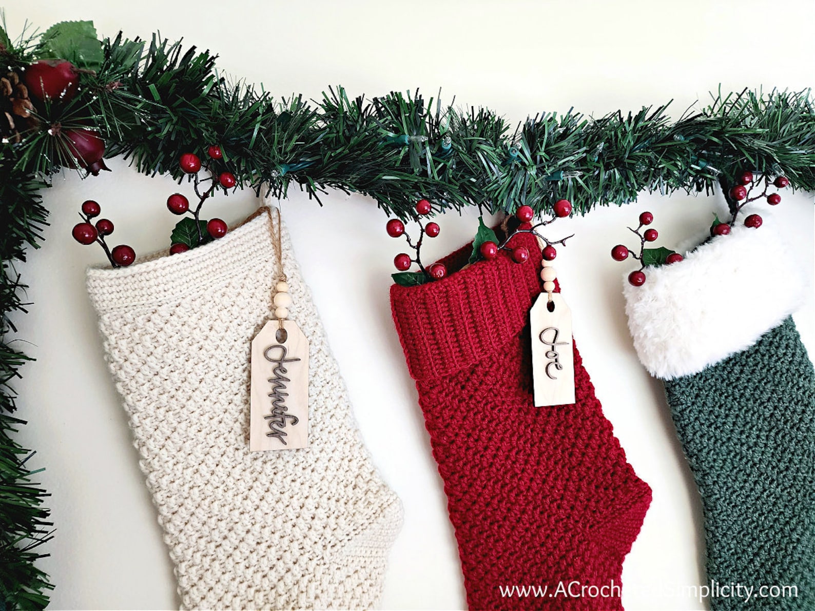 CROCHET PATTERN: Crochet Stocking Pattern | Crochet Christmas Stocking ...